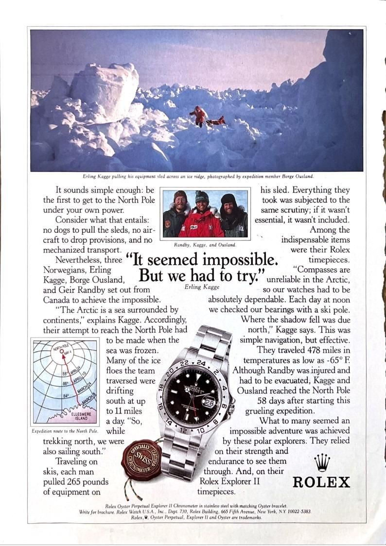 Vintage Rolex Ads from the late 80s and early 90s | WatchCrunch