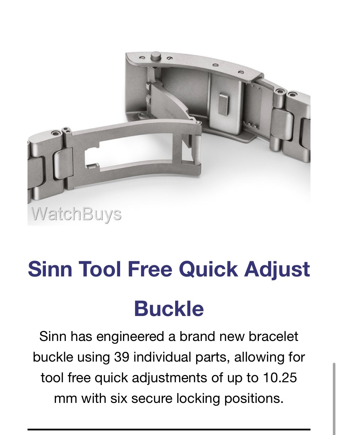 New Sinn bracelet | WatchCrunch