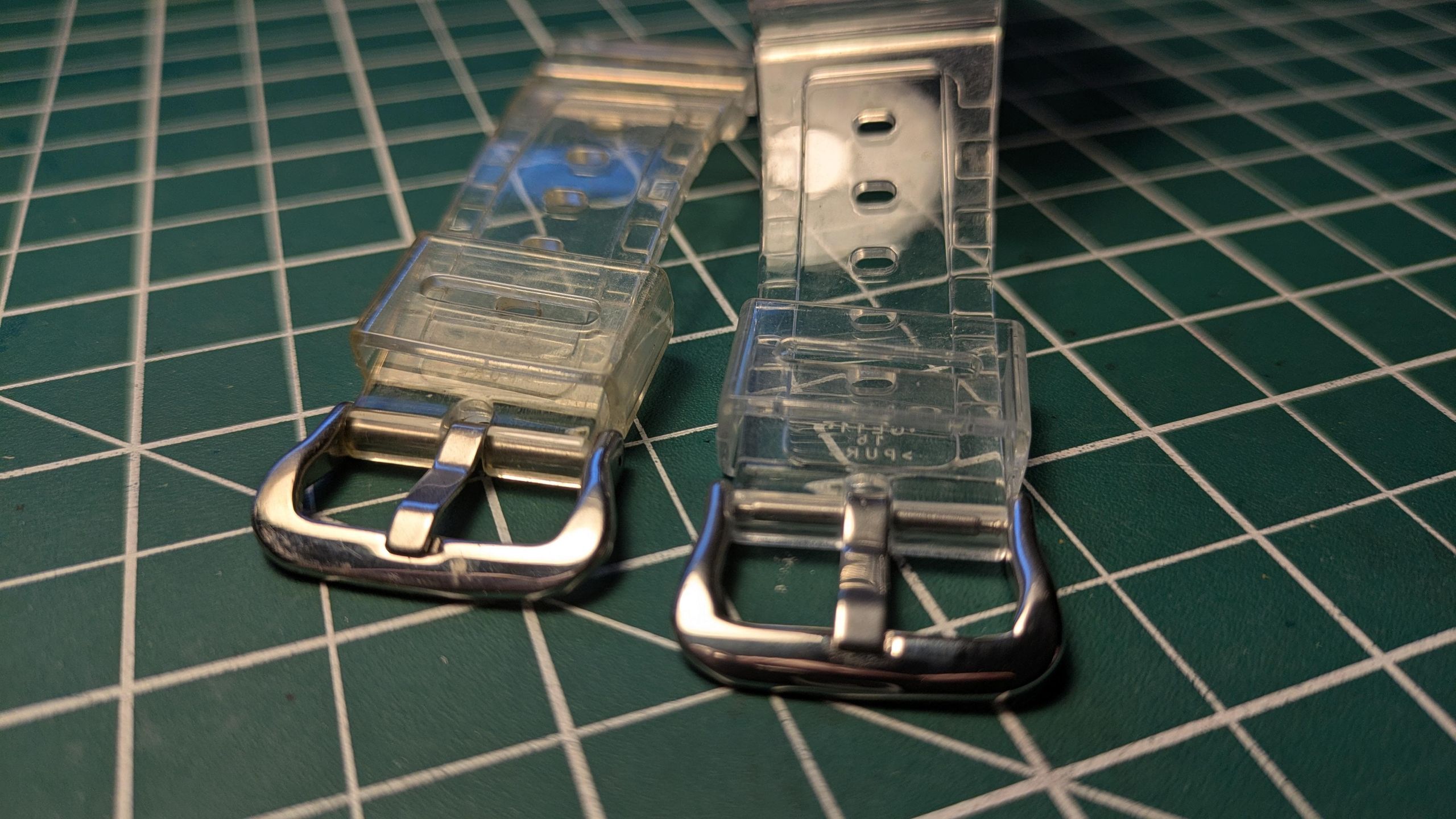 1 Year of UV Damage to Clear Resin Bands | WatchCrunch