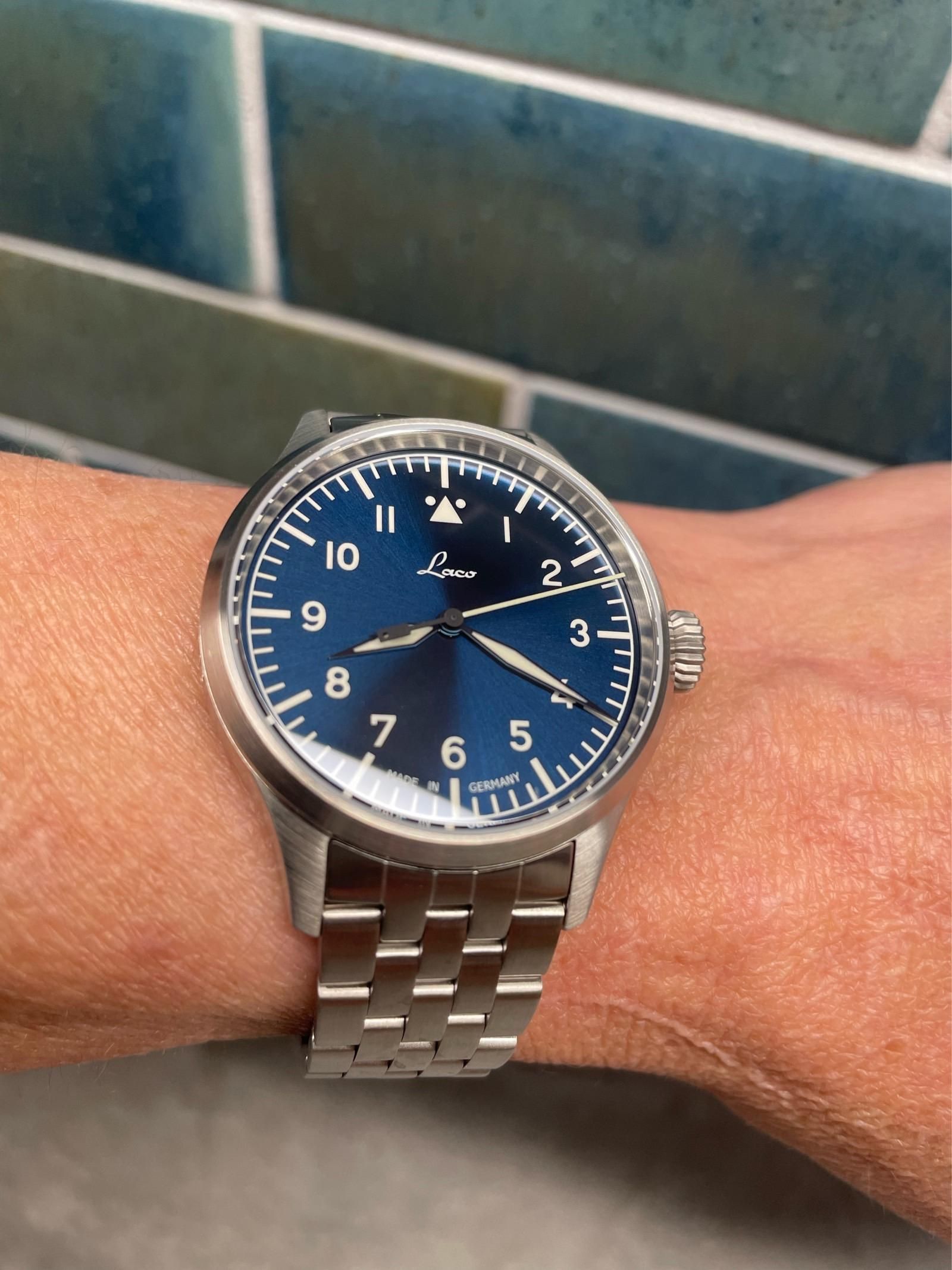 Just arrived: 37mm custom Laco Flieger Pro. | WatchCrunch