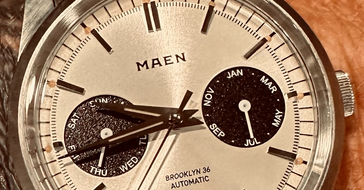 Review MAEN Brooklyn 36 triple calendar | WatchCrunch