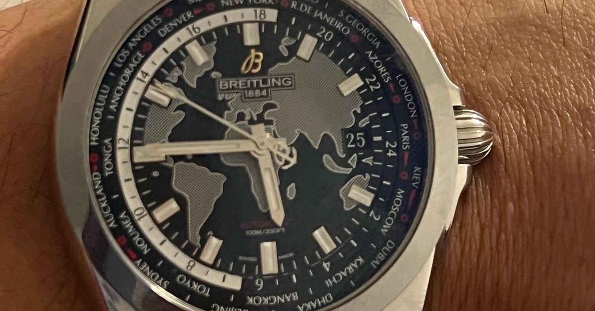 Breitling Galactic Unitime SleekT | WatchCrunch
