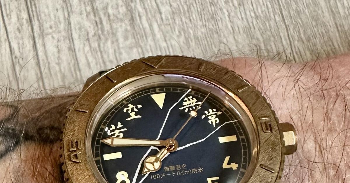 LE Undone x Simple Union modified California dial bronze diver with ...