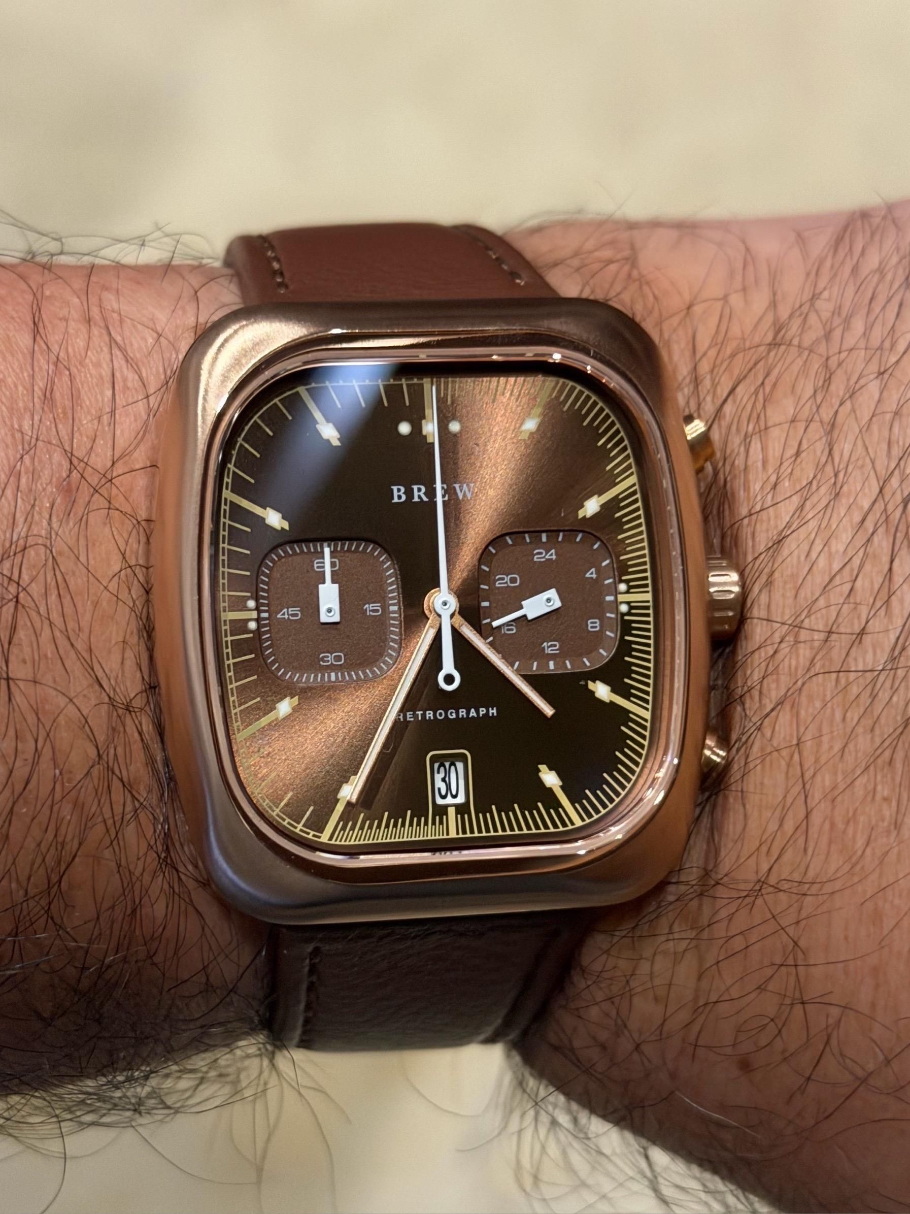 Review Brew Retrograph Espresso: Design-Driven Charm on the Wrist ...