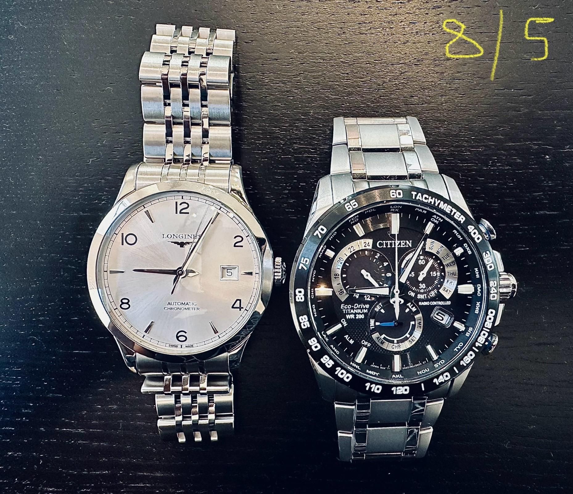 Accuracy Check - Longines Record (COSC) vs Citizen PCAT (Atomic ...