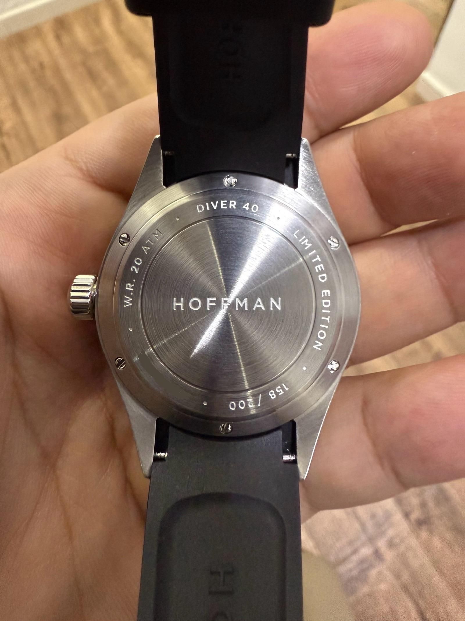 Limited edition Hoffman diver 40 obsidian | WatchCrunch