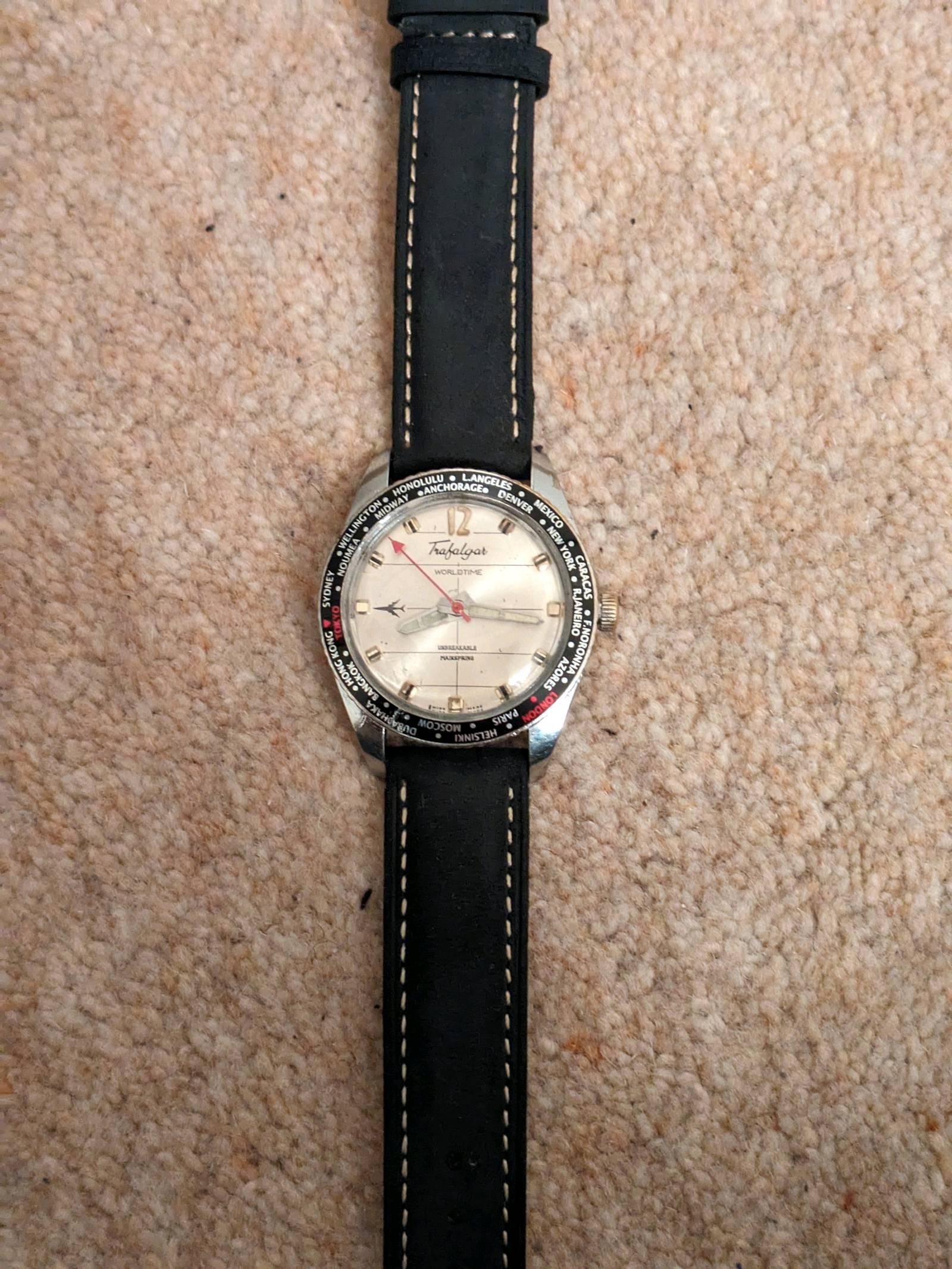 Trafalgar World Time Vintage Watch | WatchCrunch