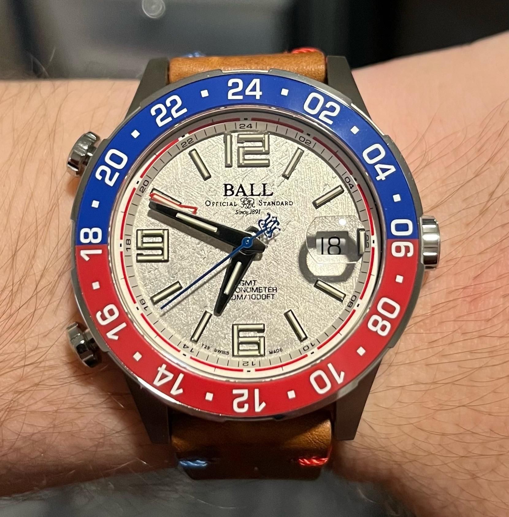 Ball Roadmaster Pilot GMT Meteorite | WatchCrunch