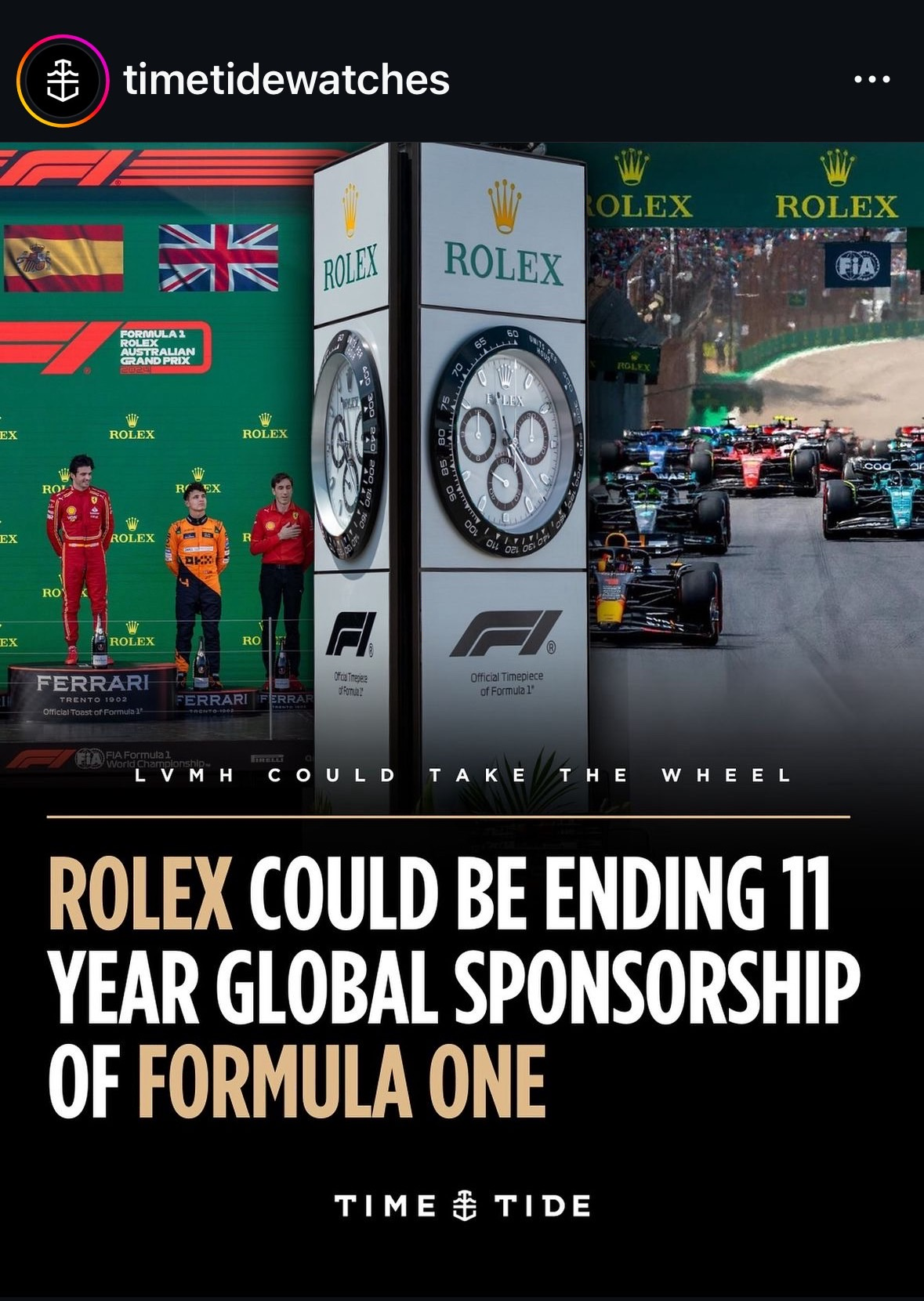 Rolex to leave Formula 1 ? | WatchCrunch