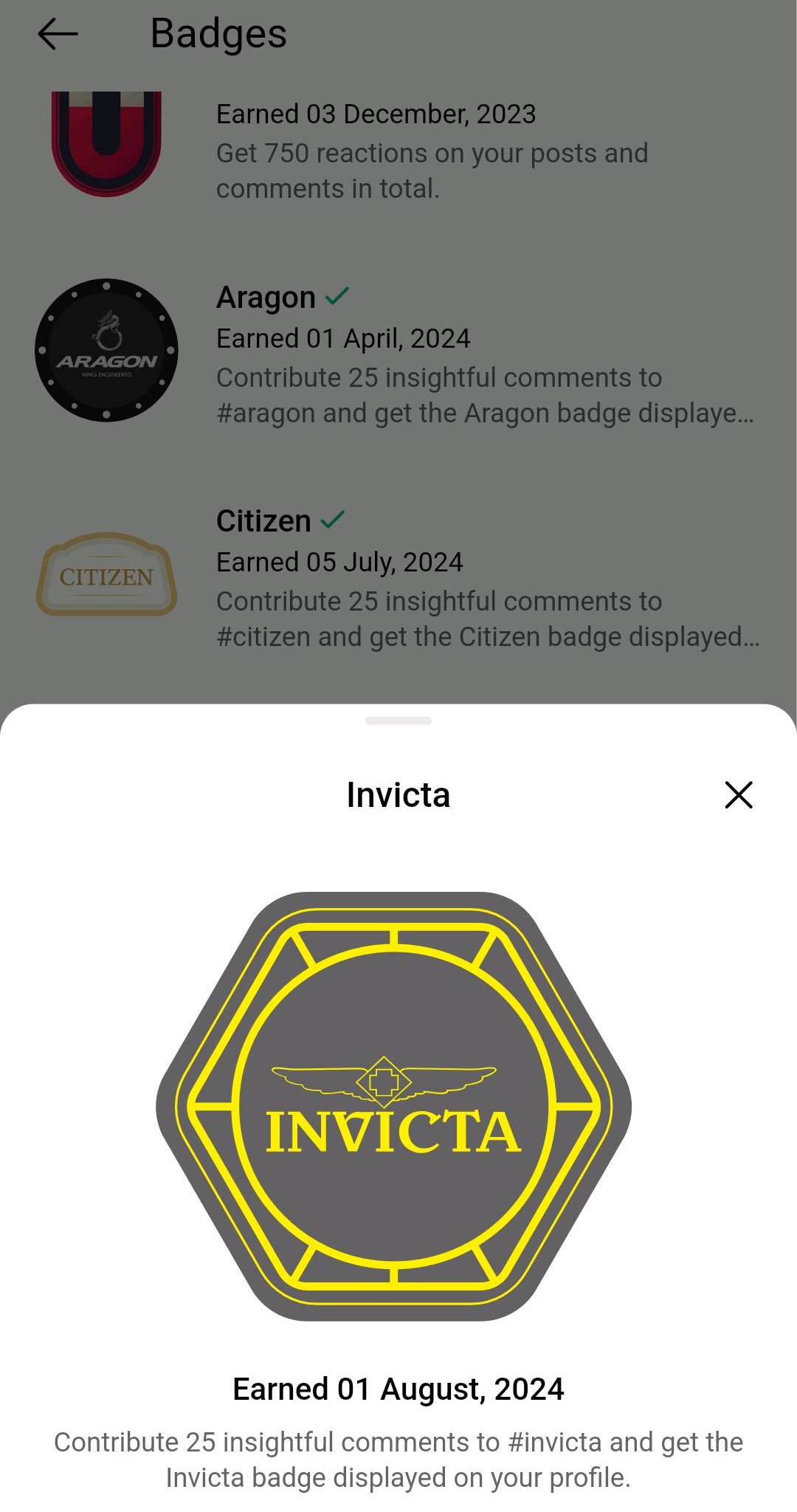 The only badge that matters! | WatchCrunch