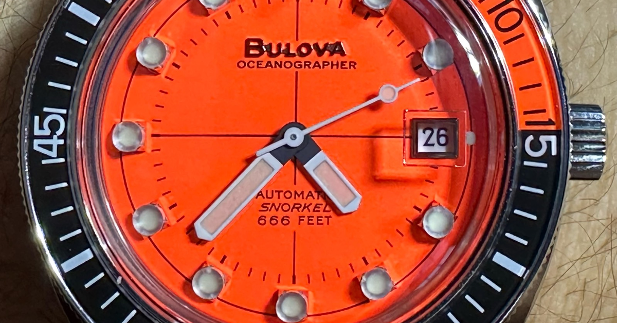 Bulova Oceanographer Devil Diver Automatic - Orange Dial (96B350 ...