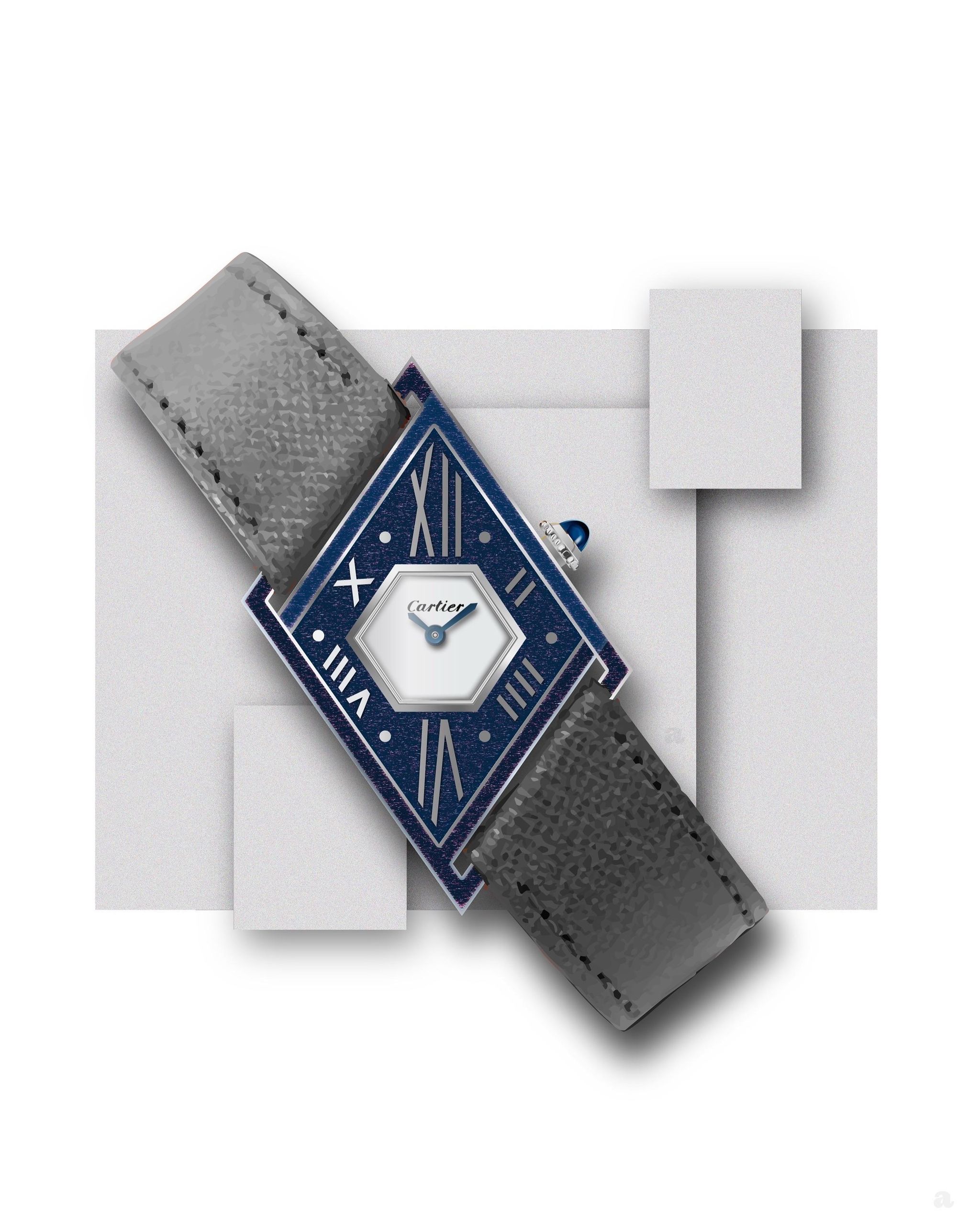 Cartier Asymétrique drawing | WatchCrunch