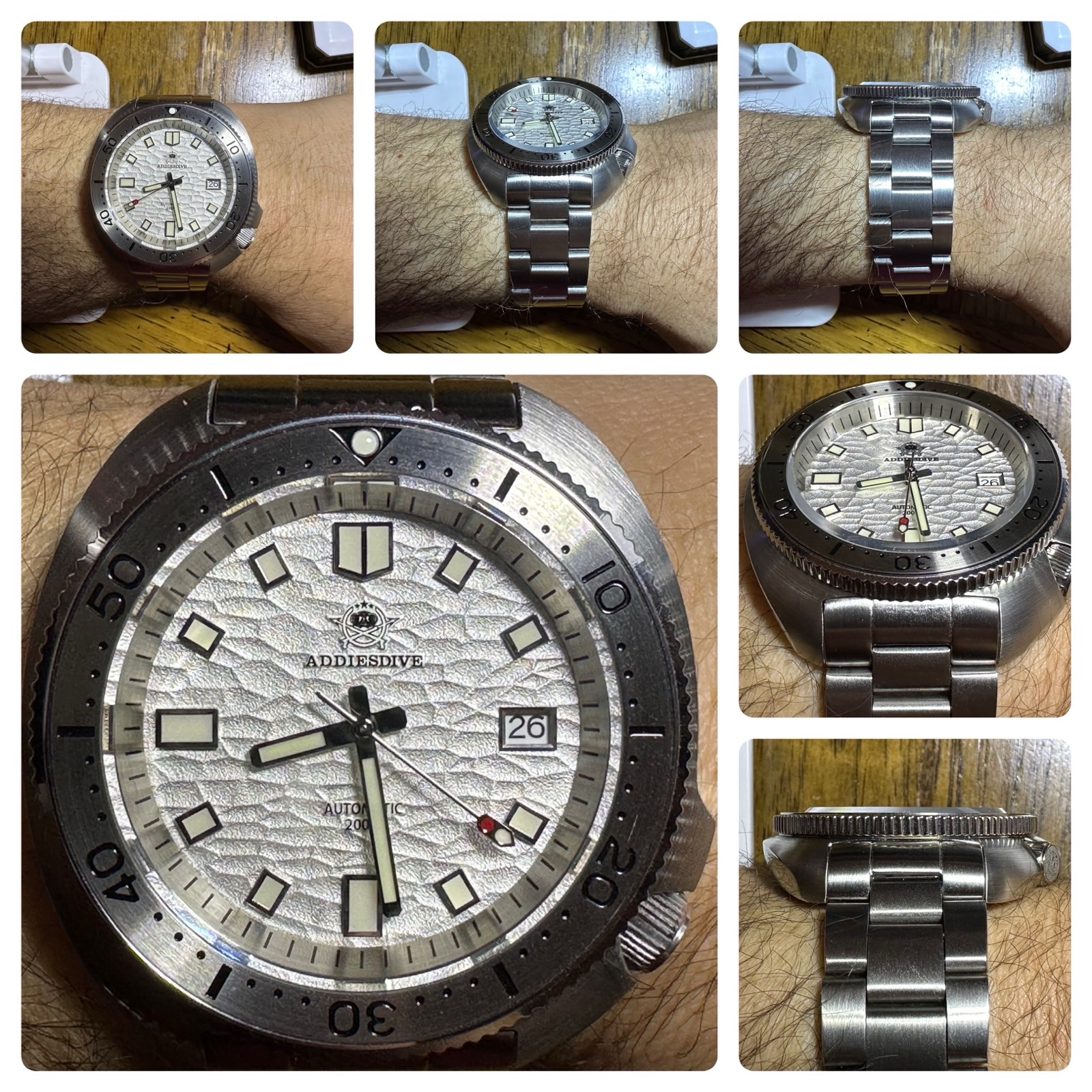 Addiesdive Turtle Automatic Diver - White Dial (AD2117) | WatchCrunch