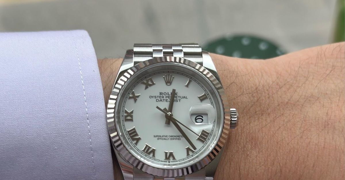 Rolex Datejust 126234 White Roman Numberal Dial | WatchCrunch