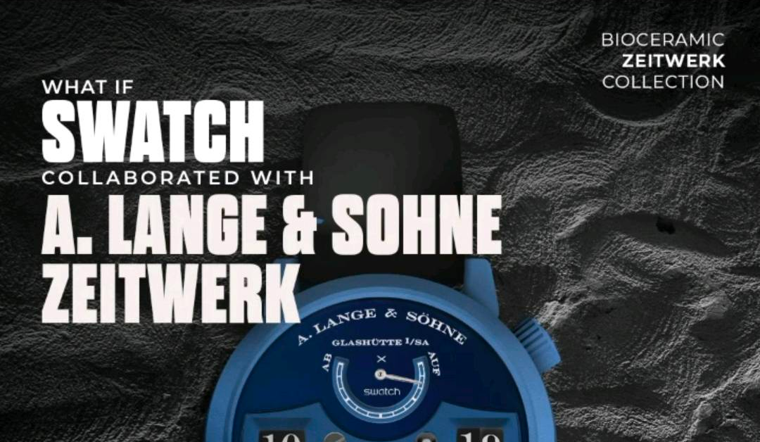 Came across this fake swatch collaboration with Lange's Zeitwerk ...
