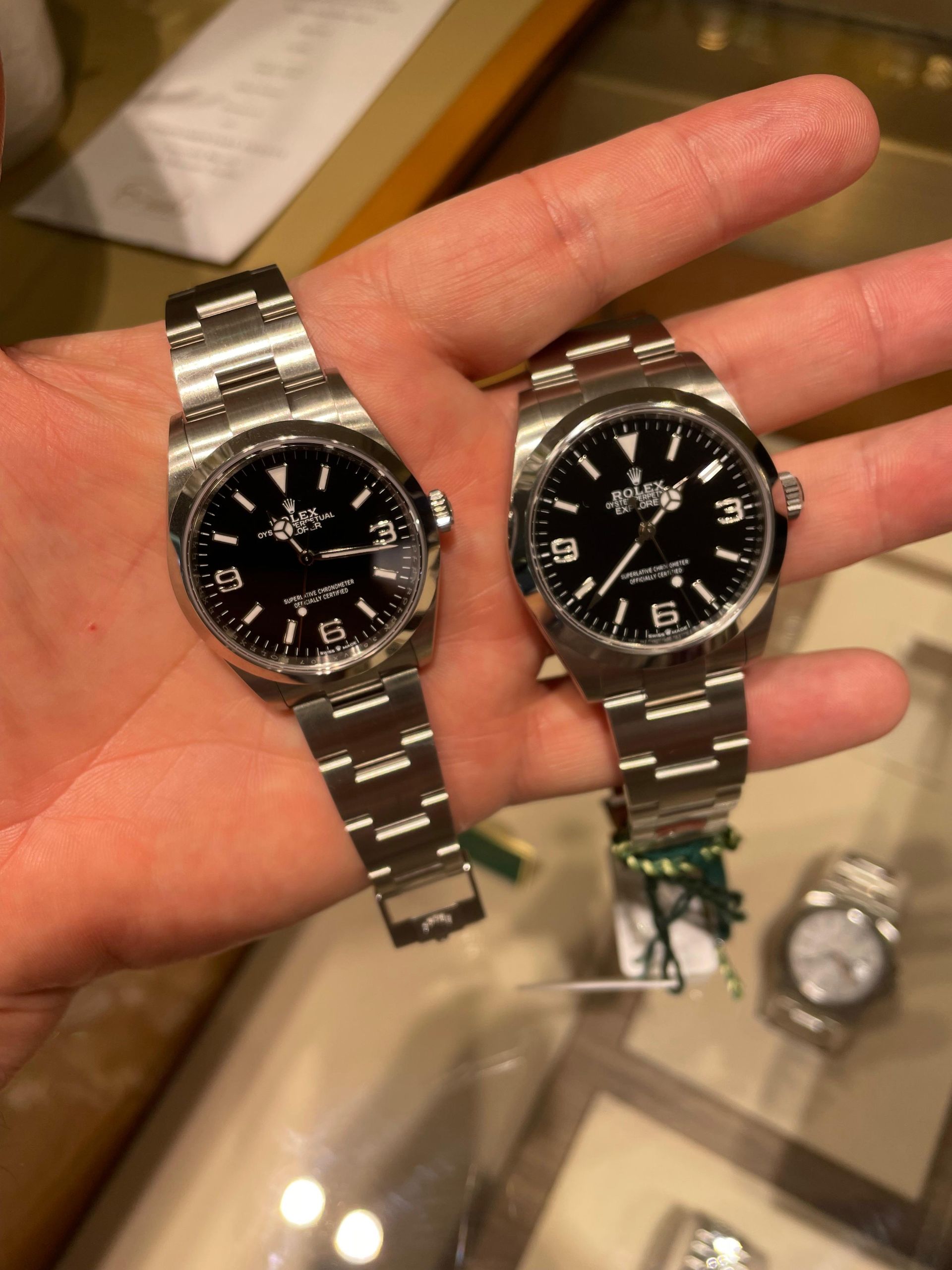 Rolex Explorer 36mm vs 40mm | WatchCrunch