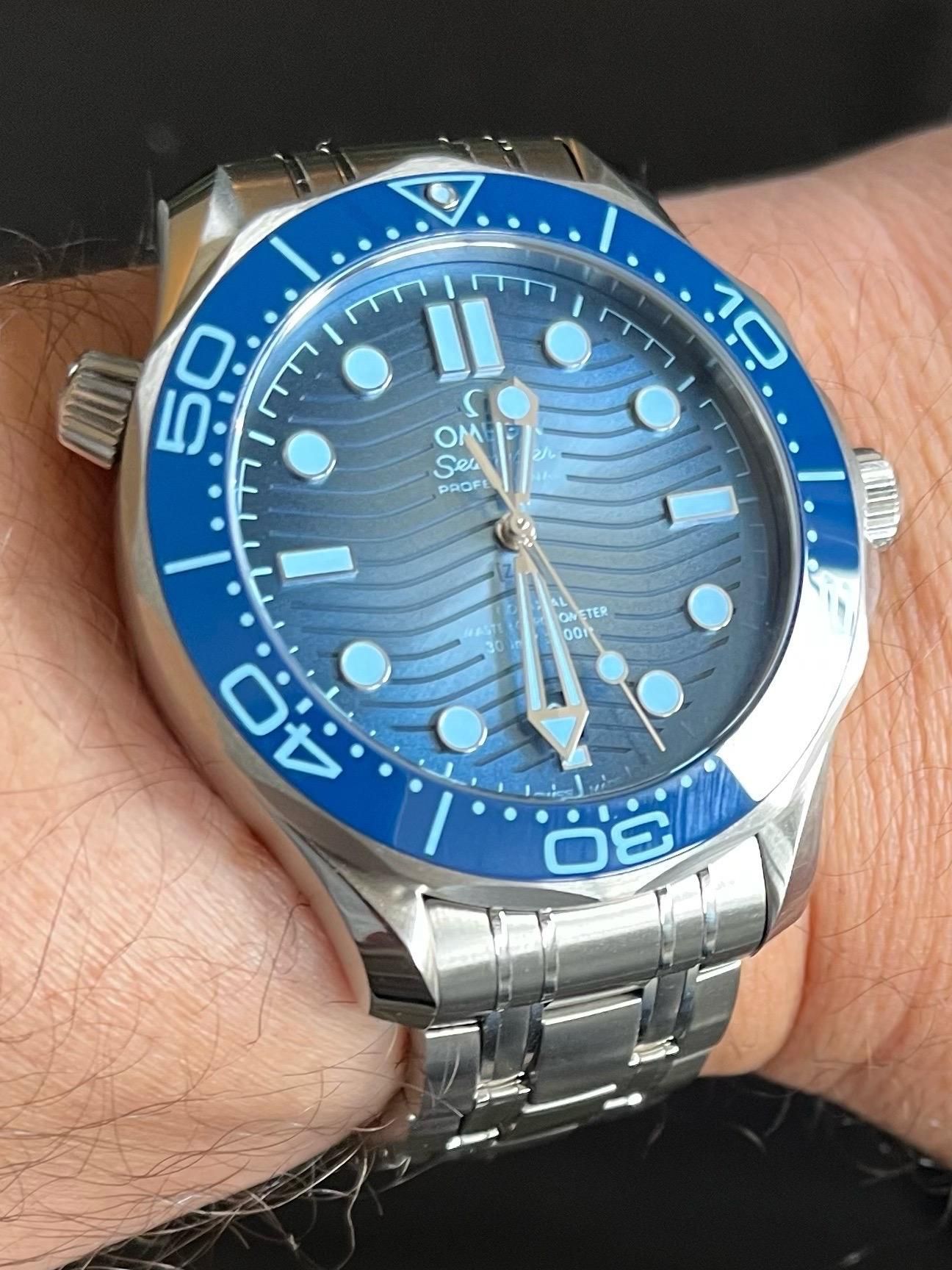 Omega Seamaster 300M Summer Blue | WatchCrunch