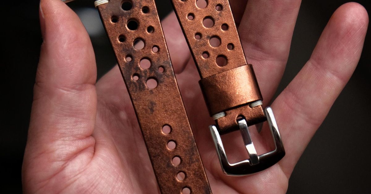 Custom Copper Rally watch strap | WatchCrunch
