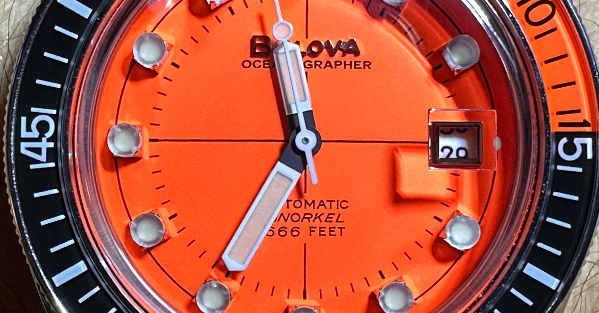 Bulova Oceanographer Devil Diver Automatic - Orange Dial (96B350 ...