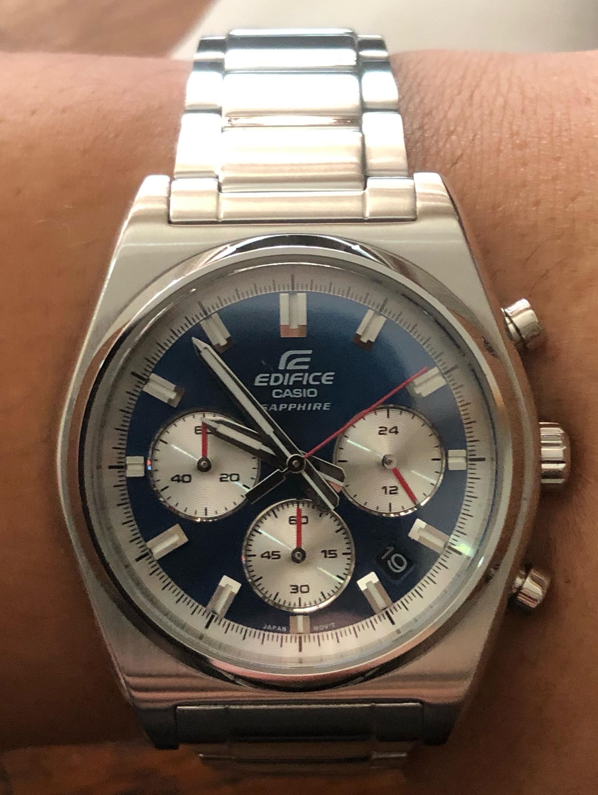 My First Quartz Chrono. Casio EFB-730DJ-2AJF | WatchCrunch