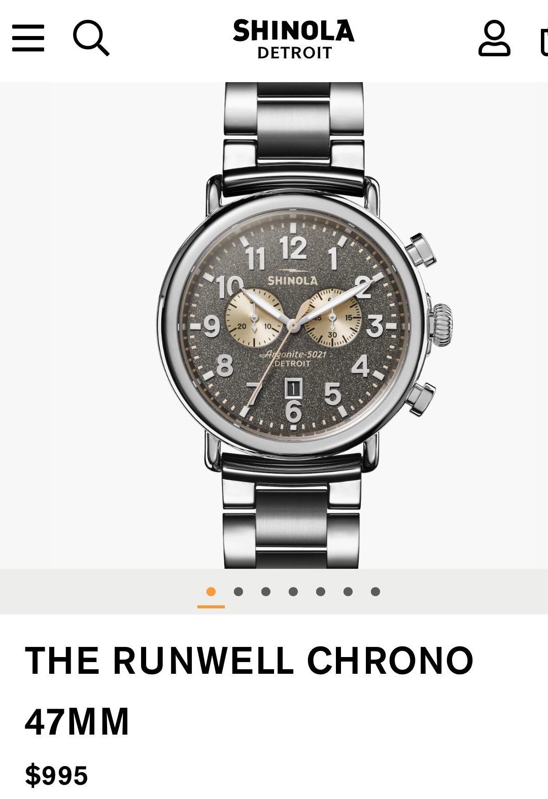 Shinola Canfield Speedway 44mm | WatchCrunch