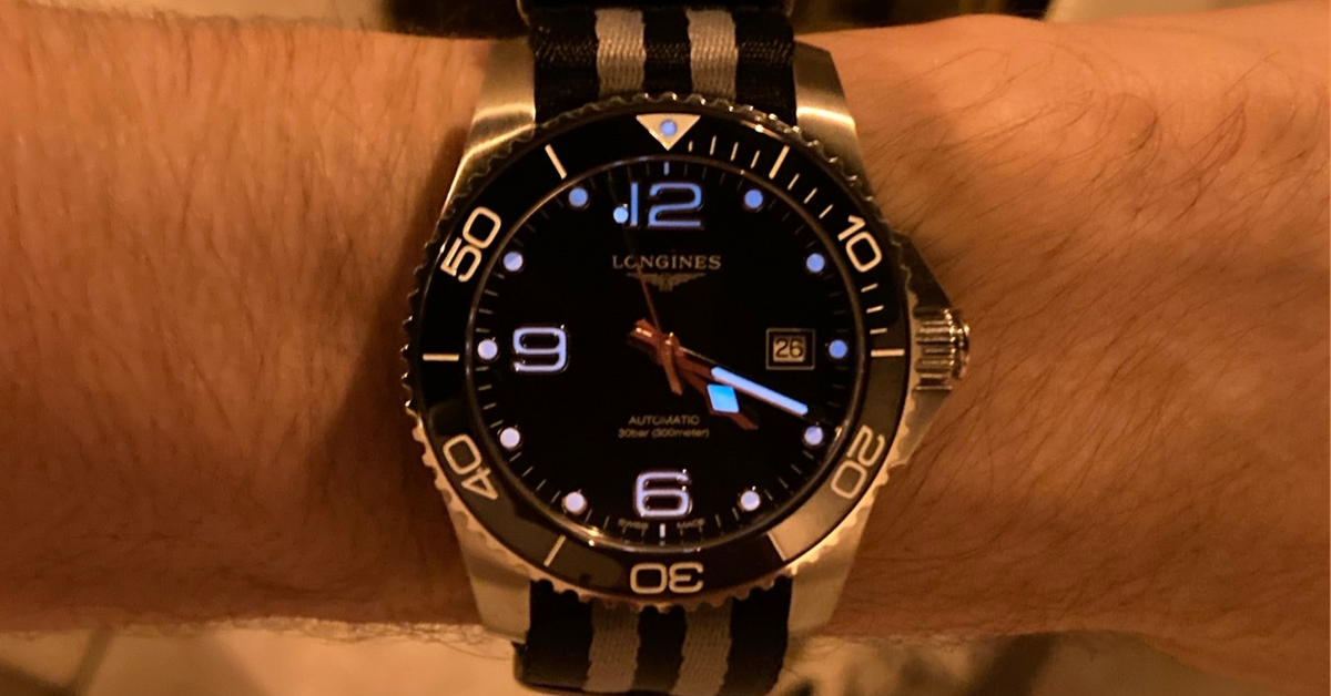 Lume on the Longines Hydroconquest | WatchCrunch