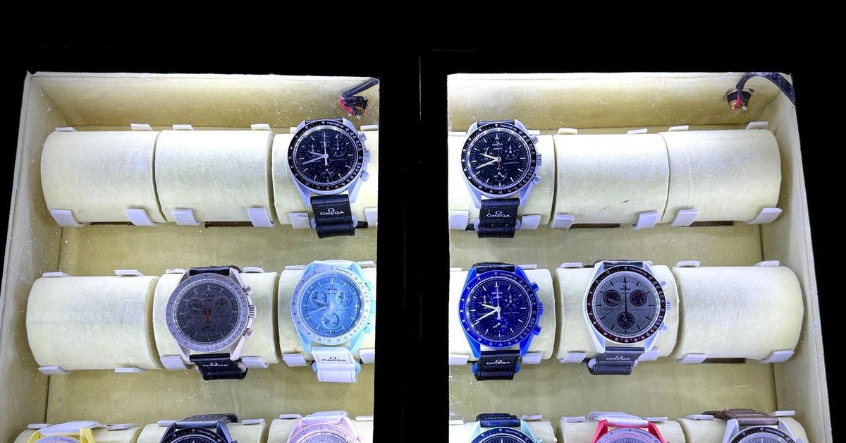 Watch display box for the Moonswatch. | WatchCrunch