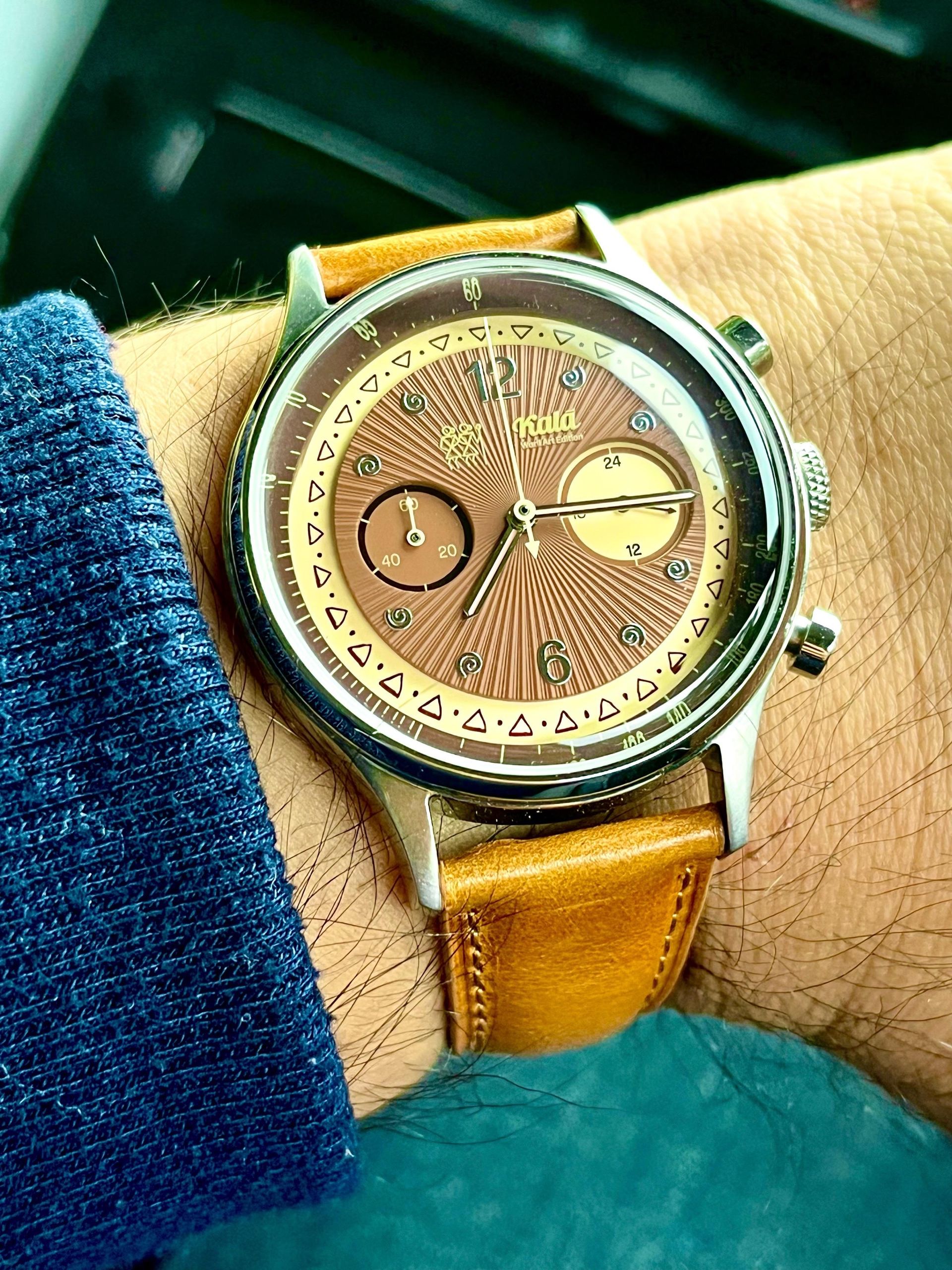 Kala Watch Co - Warli Art - Terracotta | WatchCrunch