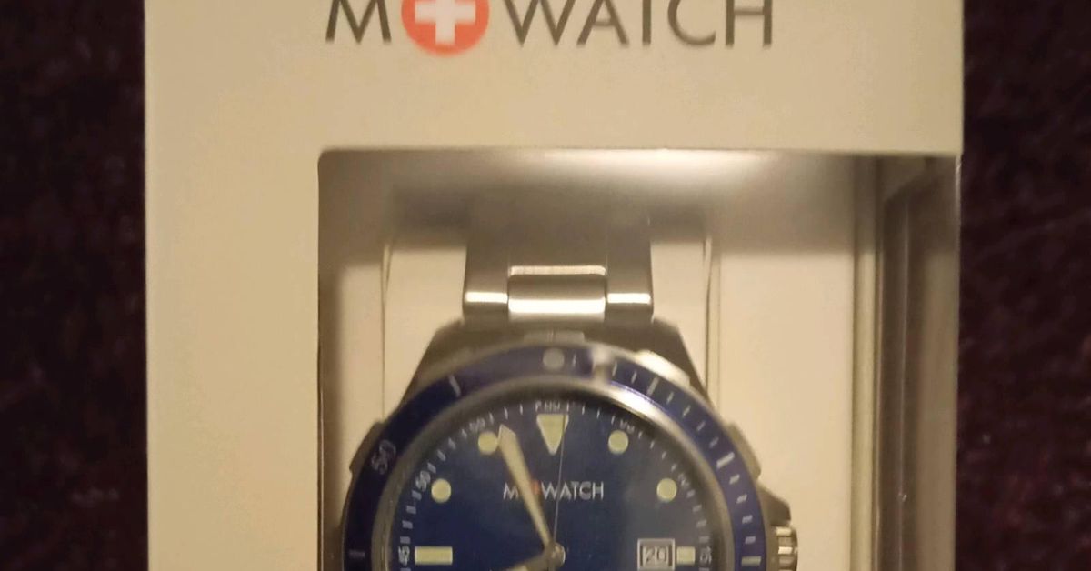M-Watch by Mondaine Blue Aqua Steel | WatchCrunch
