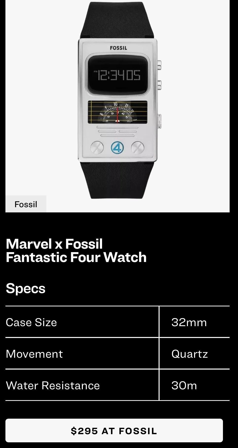 Marvel x Fossil Fantastic Four Watch | WatchCrunch