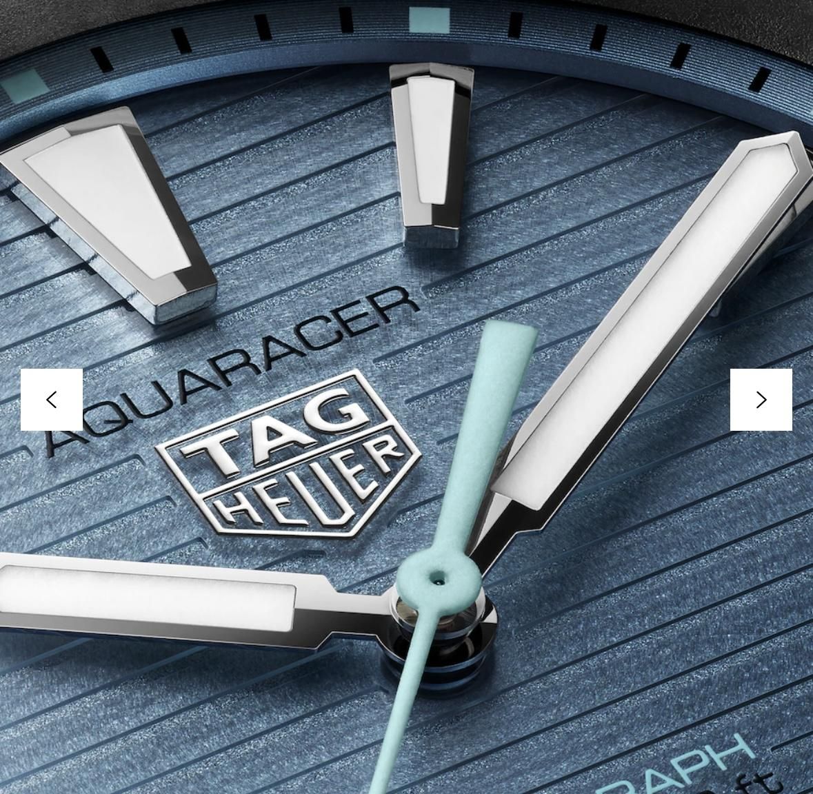 New blue Tag Heuer Solargraph Aquaracer Titanium | WatchCrunch