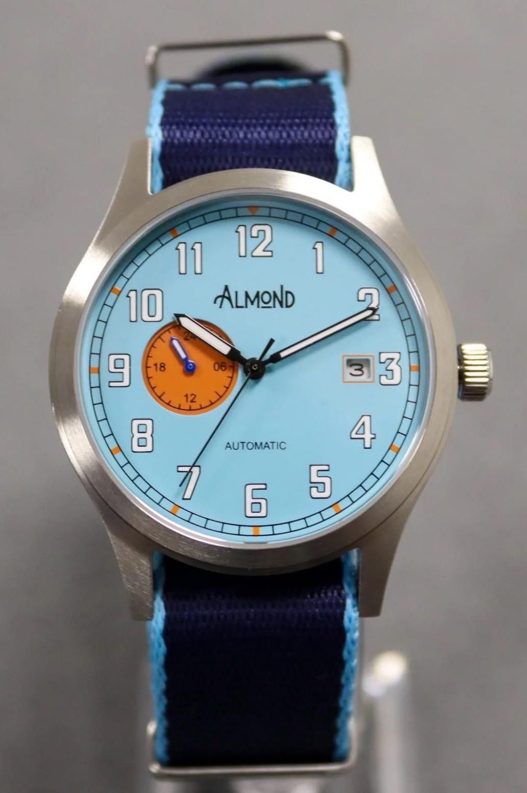 ALMOND RIFLEMAN FIELD - Sky Blue - NATO | WatchCrunch