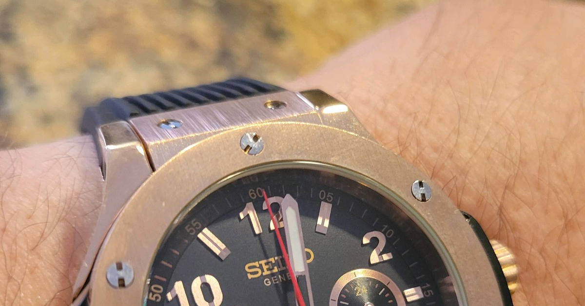 Newest acquisition, Seiko Hublot Mod | WatchCrunch