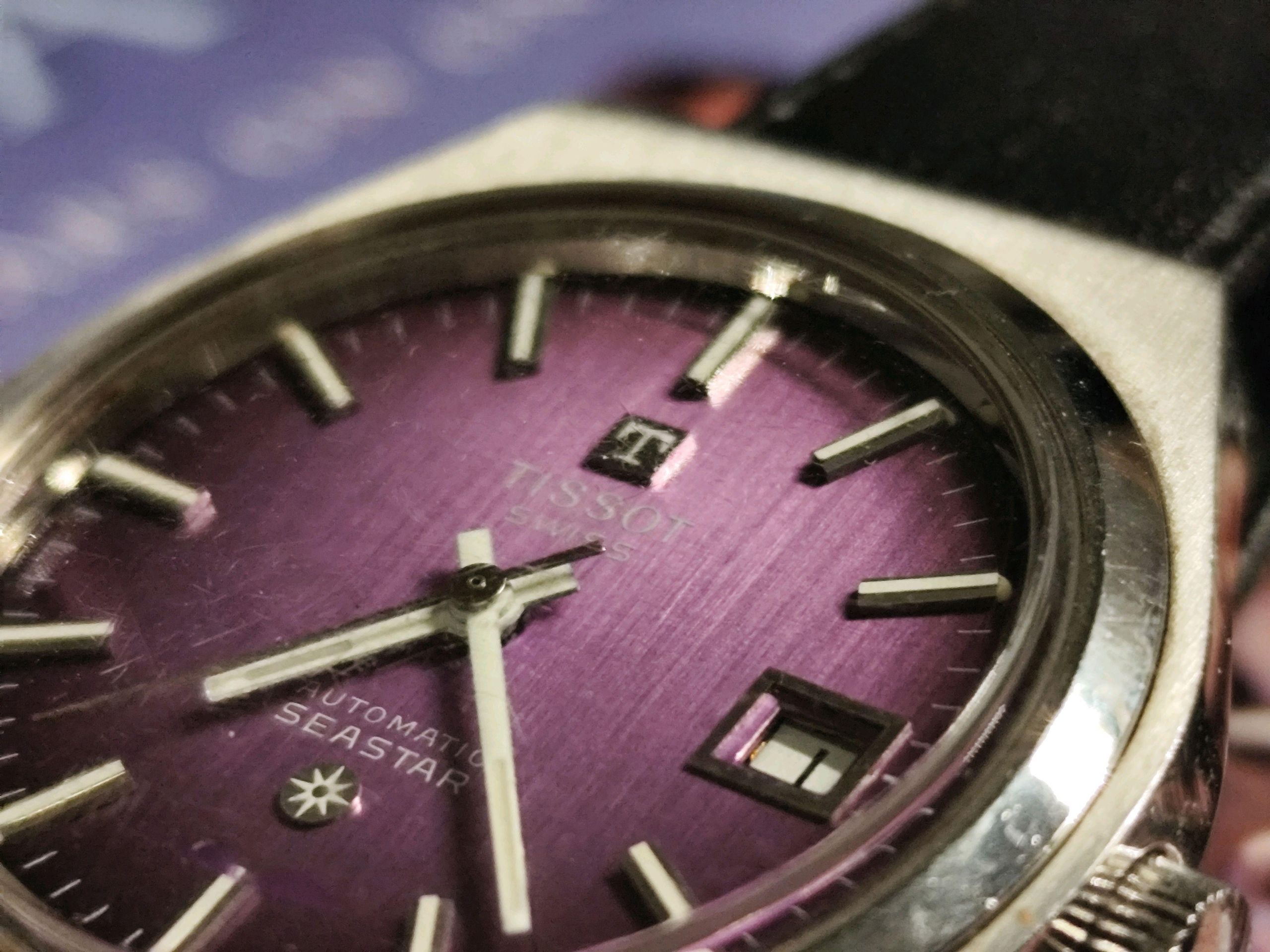 NWA🚨 Tissot Seastar Automatic - Purple Sunburst | WatchCrunch