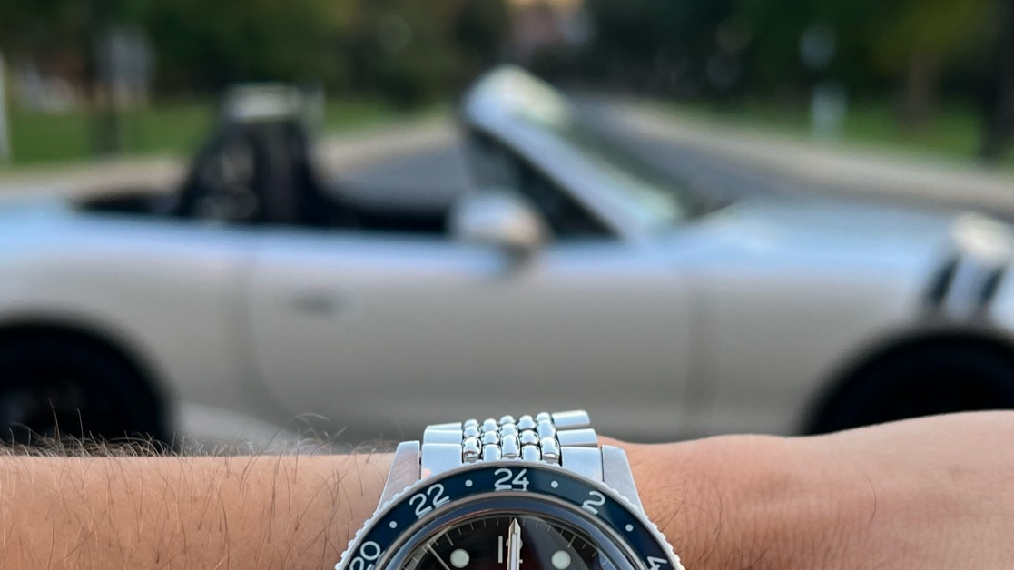 Baltic GMT with my baby Mazda Miata Zoom Zoom | WatchCrunch