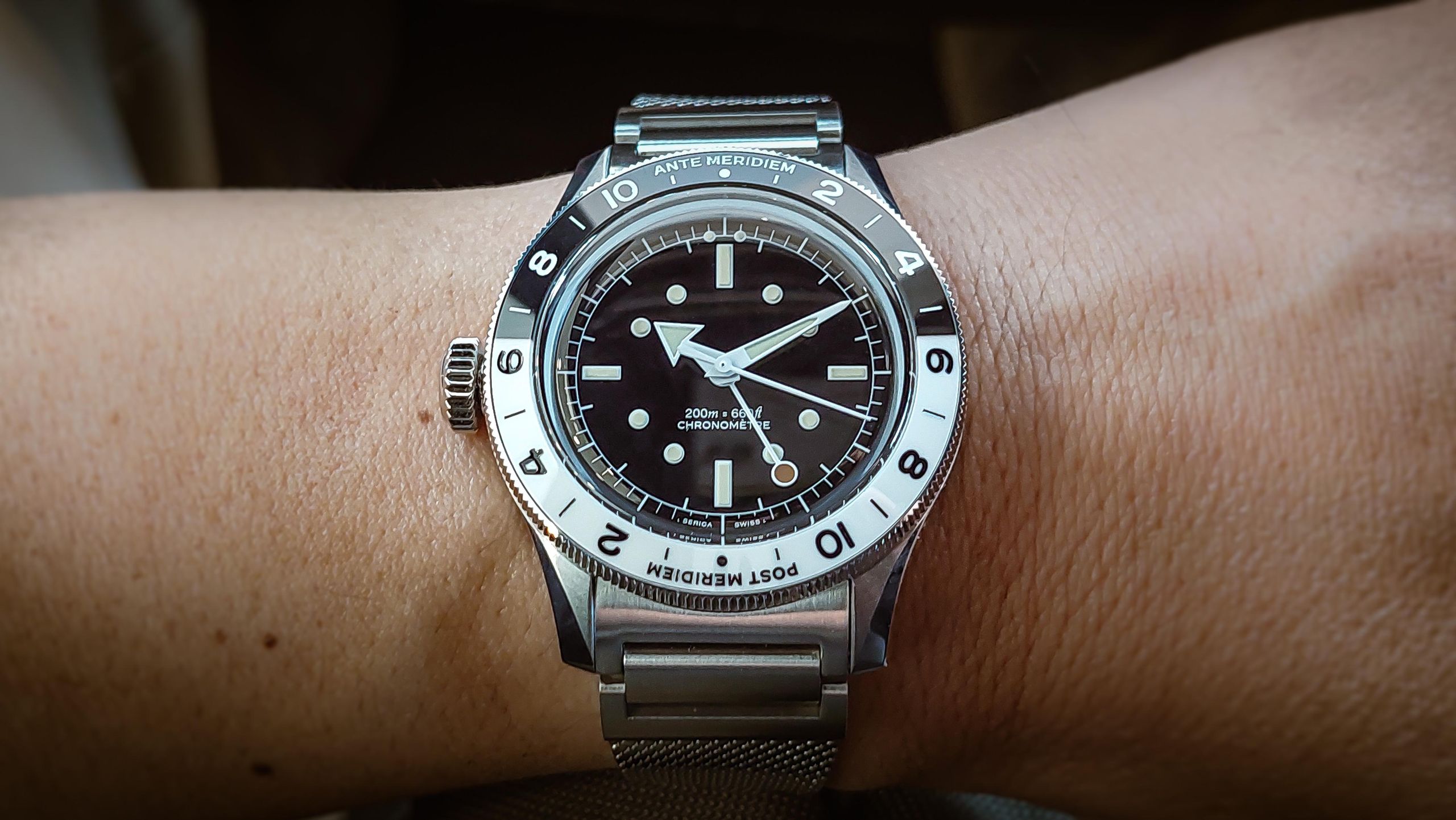 Serica 8315 GMT Chronometre works with Serica 5303 Mesh Bracelet ...
