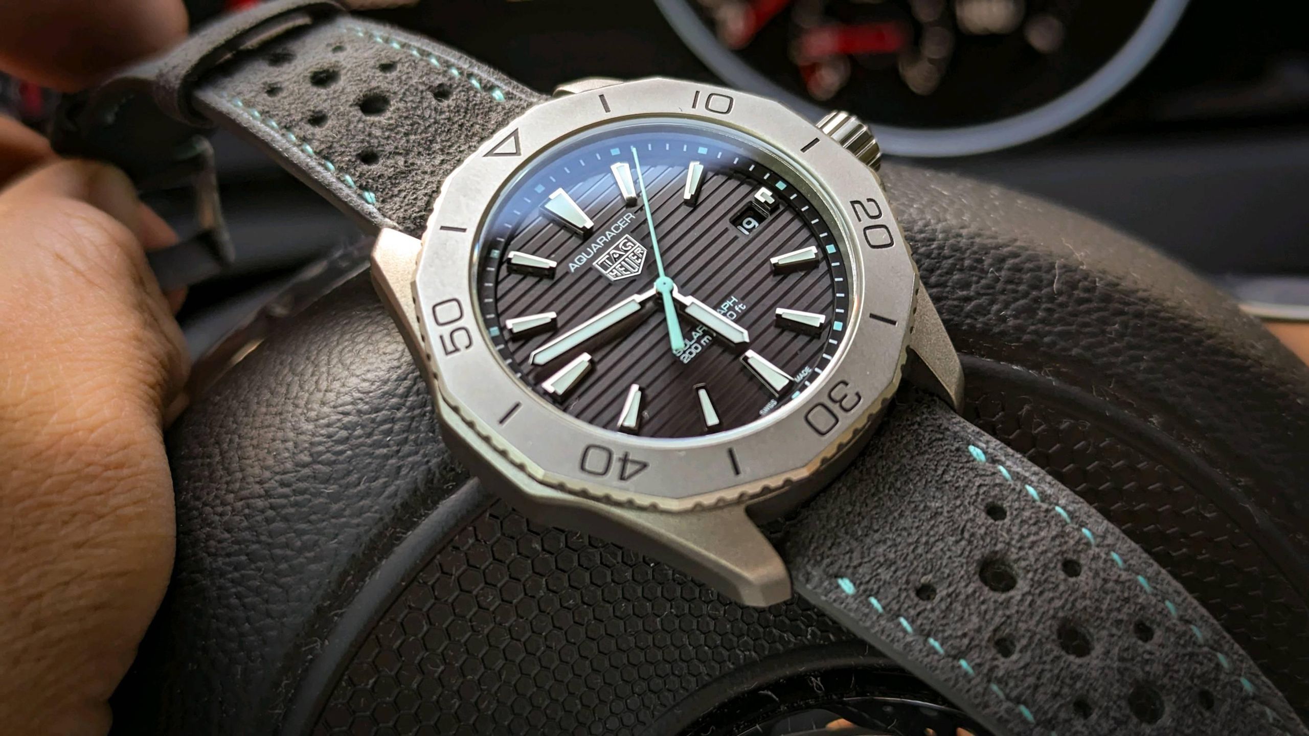 Diver to Driver: My TAG Heuer Aquaracer Solargraph Ti on a fully custom ...