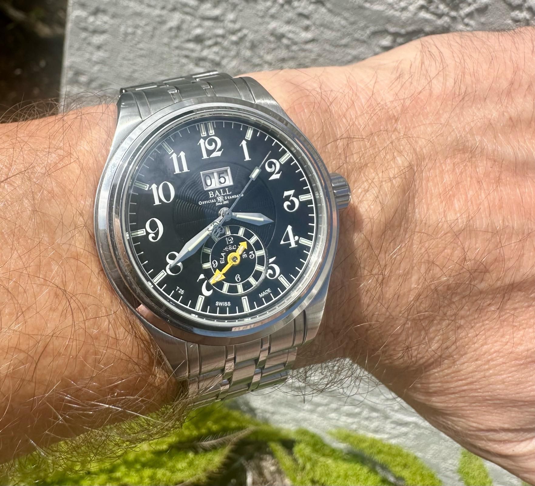 Ball Trainmaster Dual Time Black | WatchCrunch