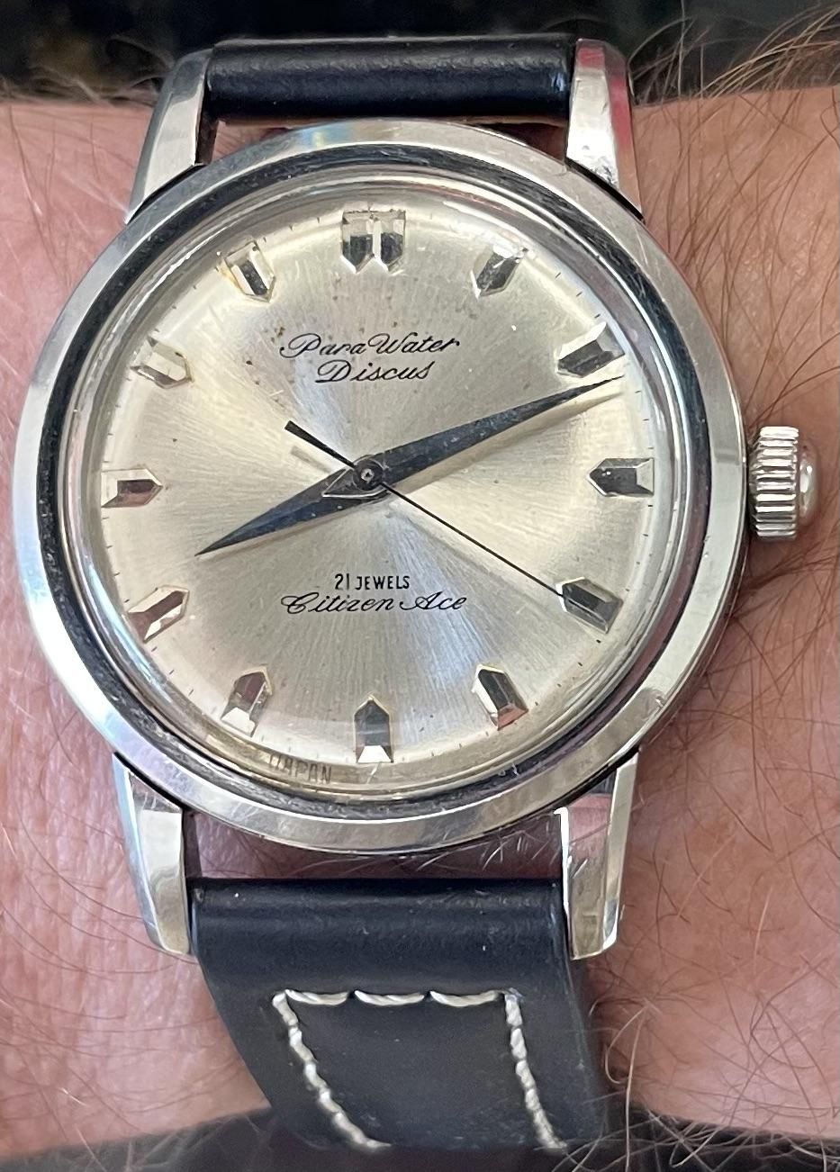 1962 Citizen Ace ParaWater Discus and the first Japanese waterproof ...