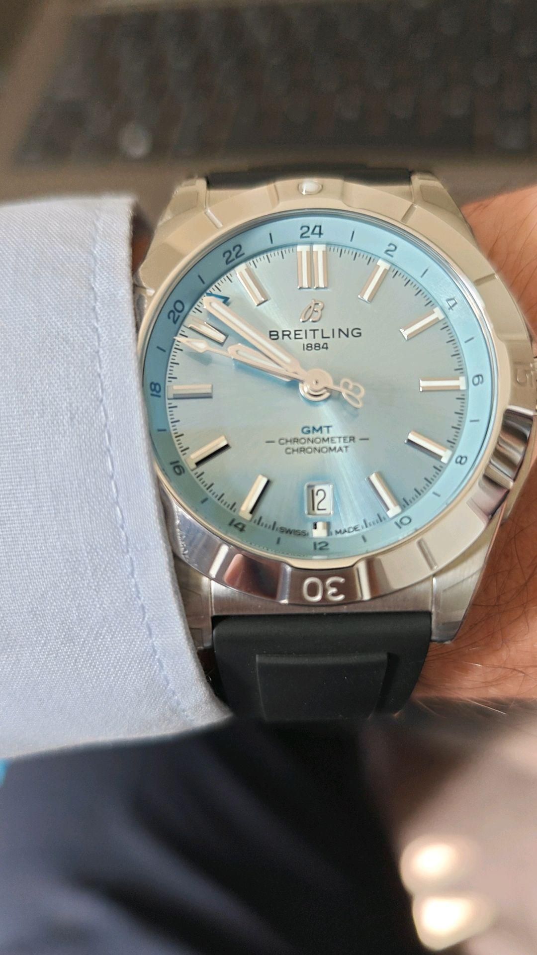 Breitling chronomat GMT ice blue | WatchCrunch