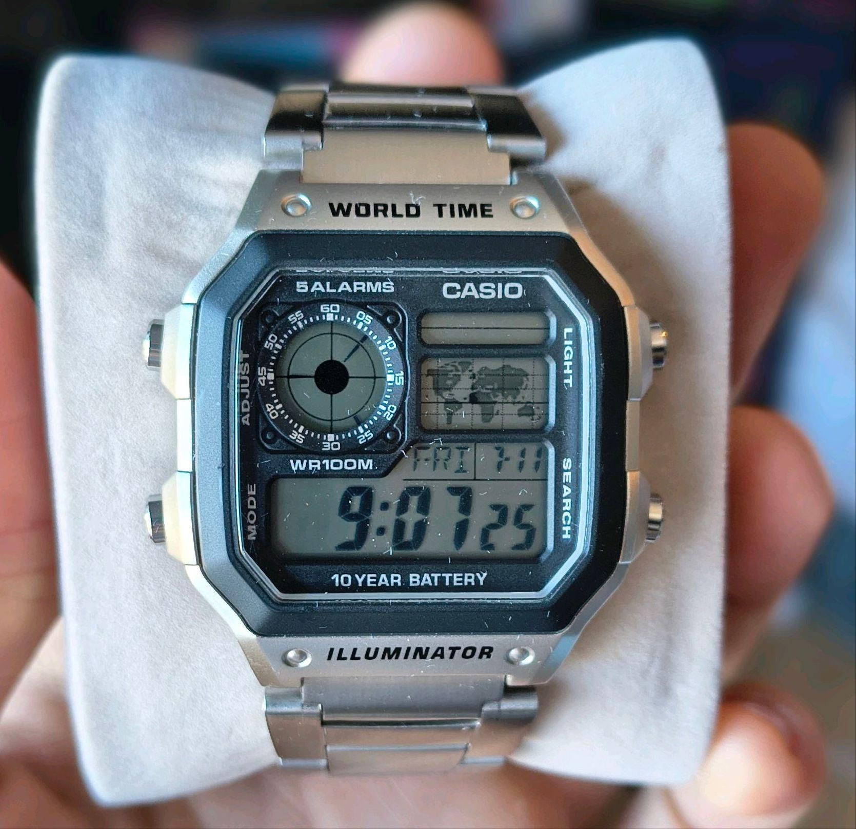 Casio World Time Illuminator AE-1200WHD-1AVEF | WatchCrunch