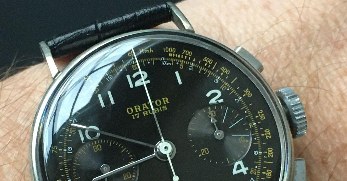 NWA: Vintage ORATOR Chronograph Antimagnetic | WatchCrunch
