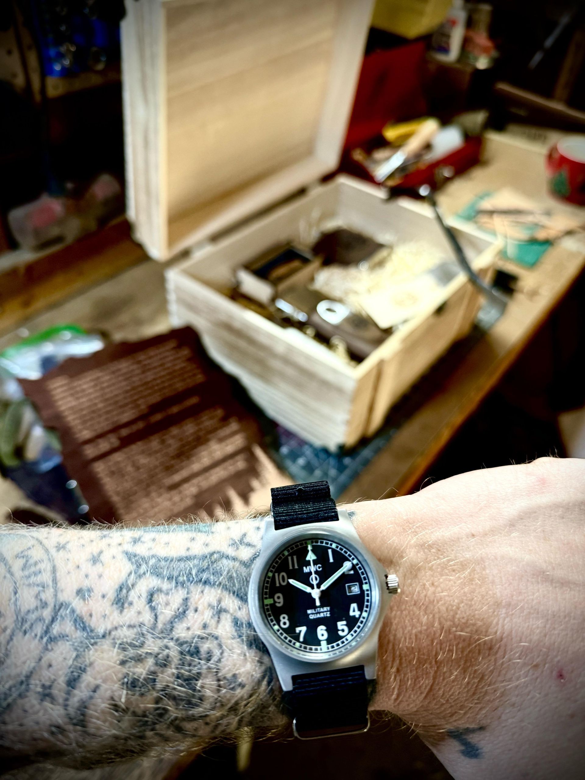 MWC G10 LM Stainless Steel Military Watch | WatchCrunch