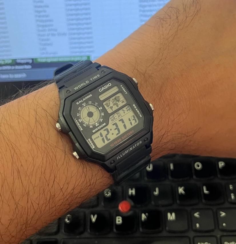 Casio Royale Black AE1200 | WatchCrunch