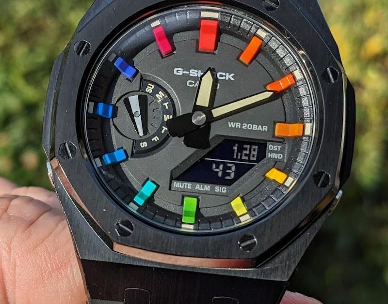 Casioak rainbow mod | WatchCrunch