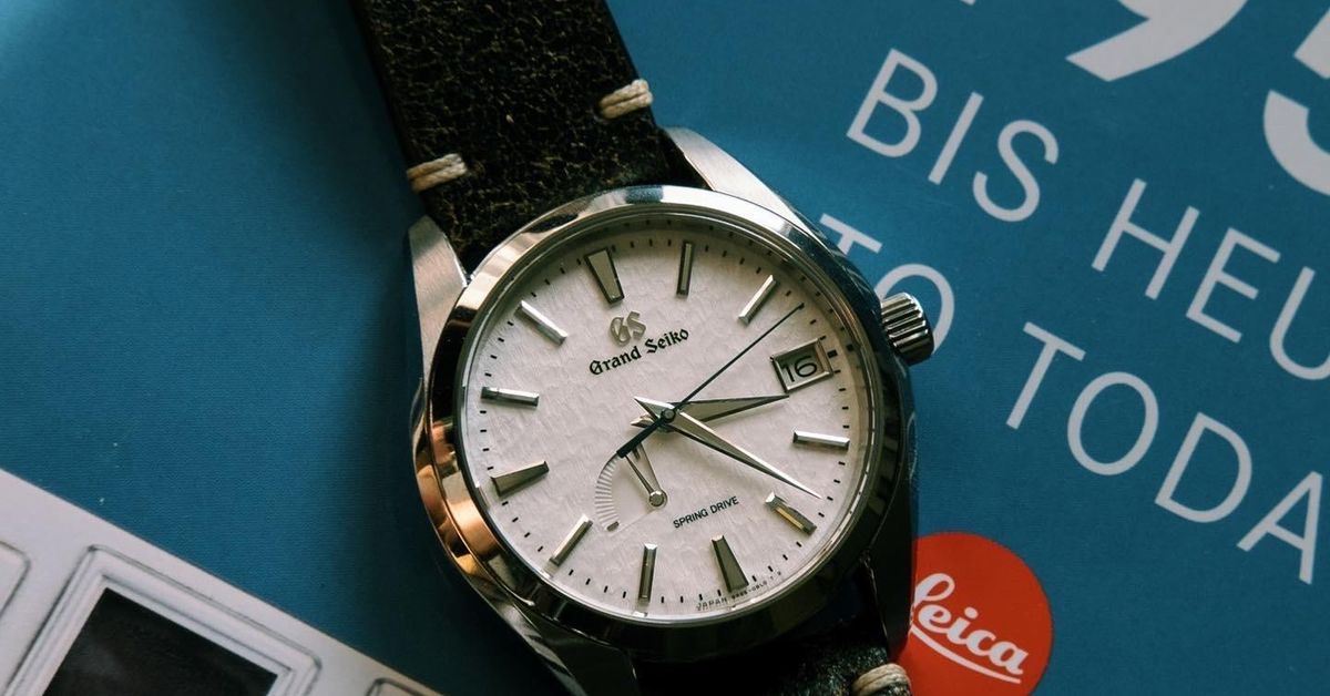 Grand Seiko “Snowflake” on leather strap | WatchCrunch