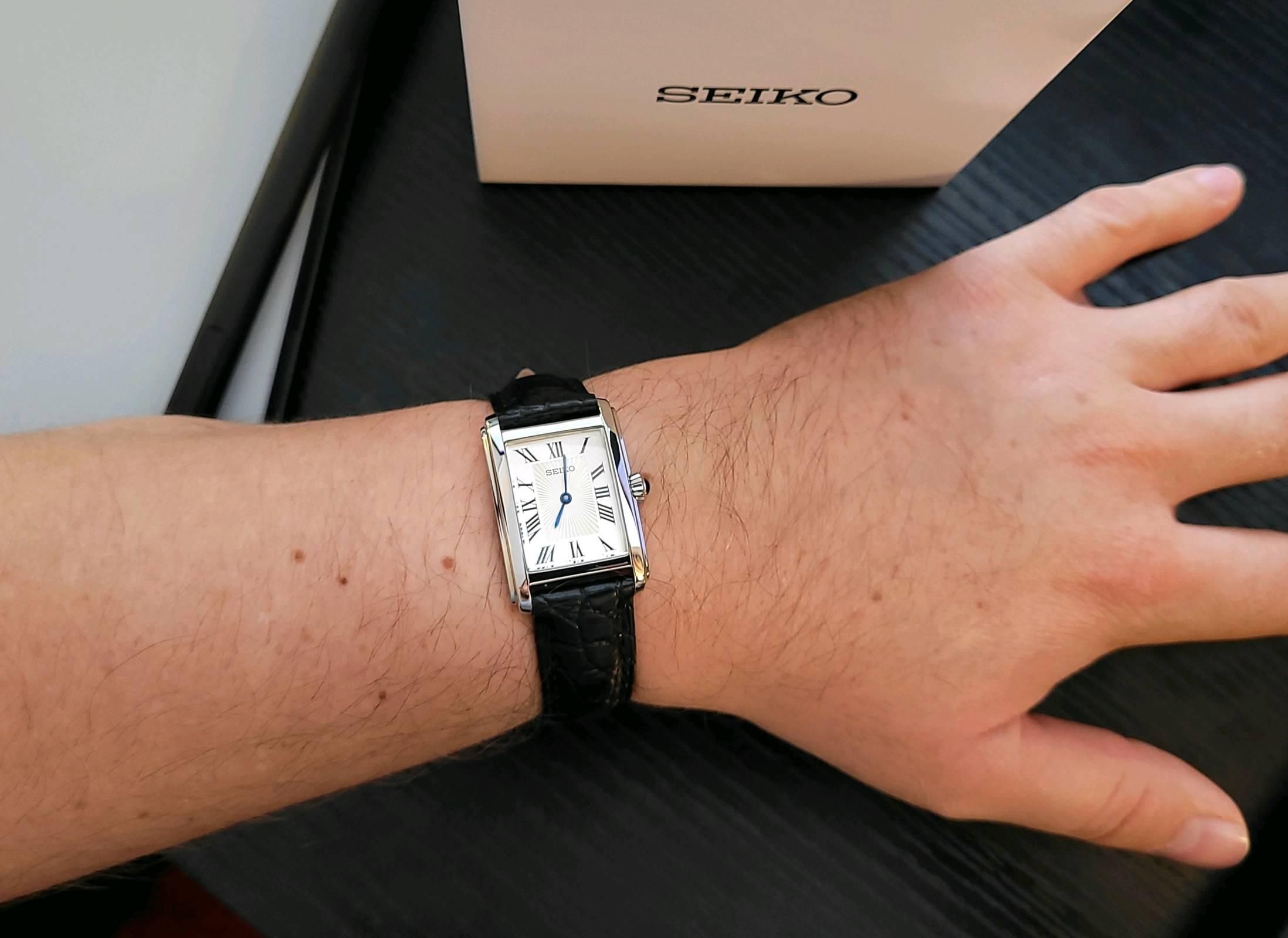 First Impressions: Adjusting to the Seiko Tank SWR083P1's size ...