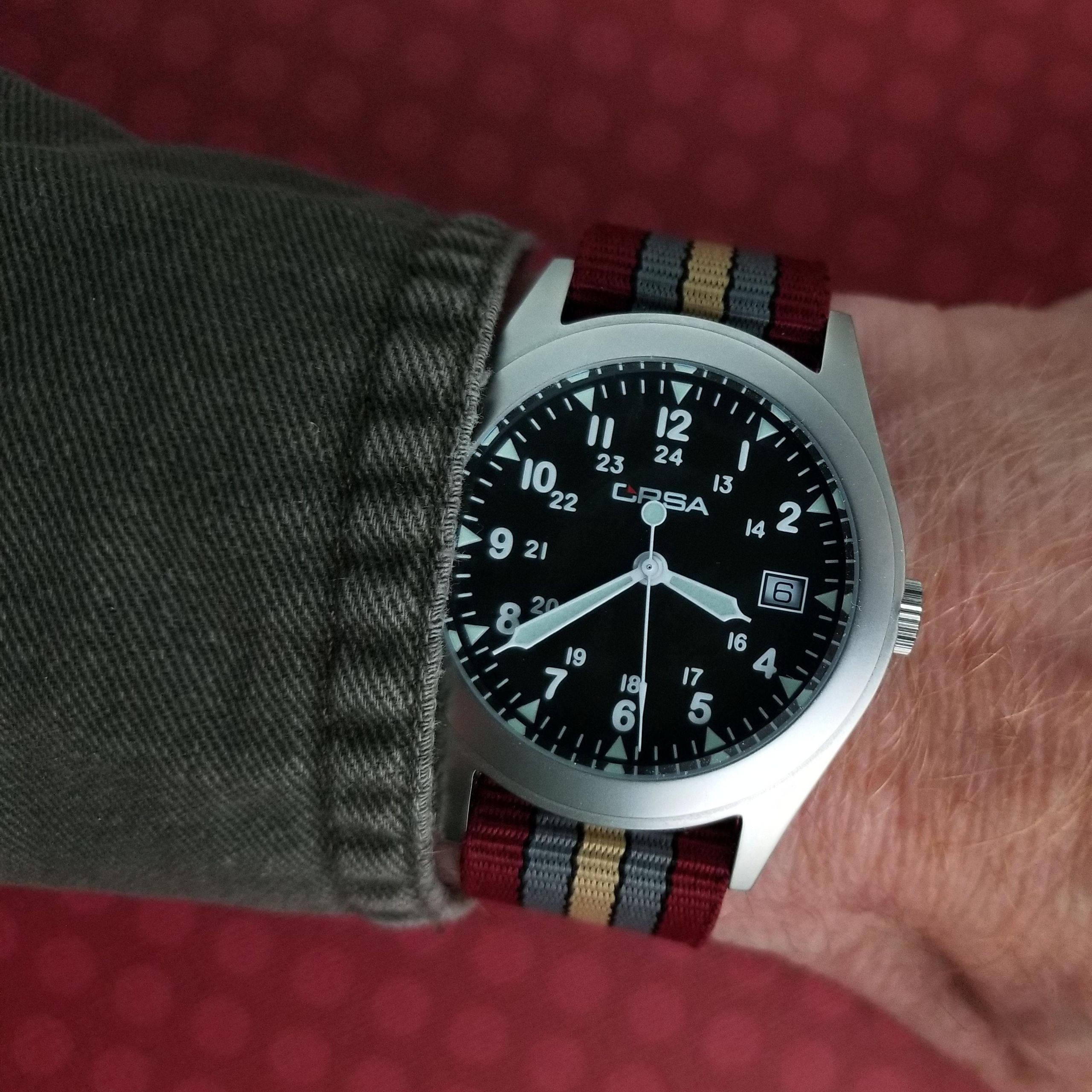 Orsa ""military type" watch - ISA 317 movement | WatchCrunch