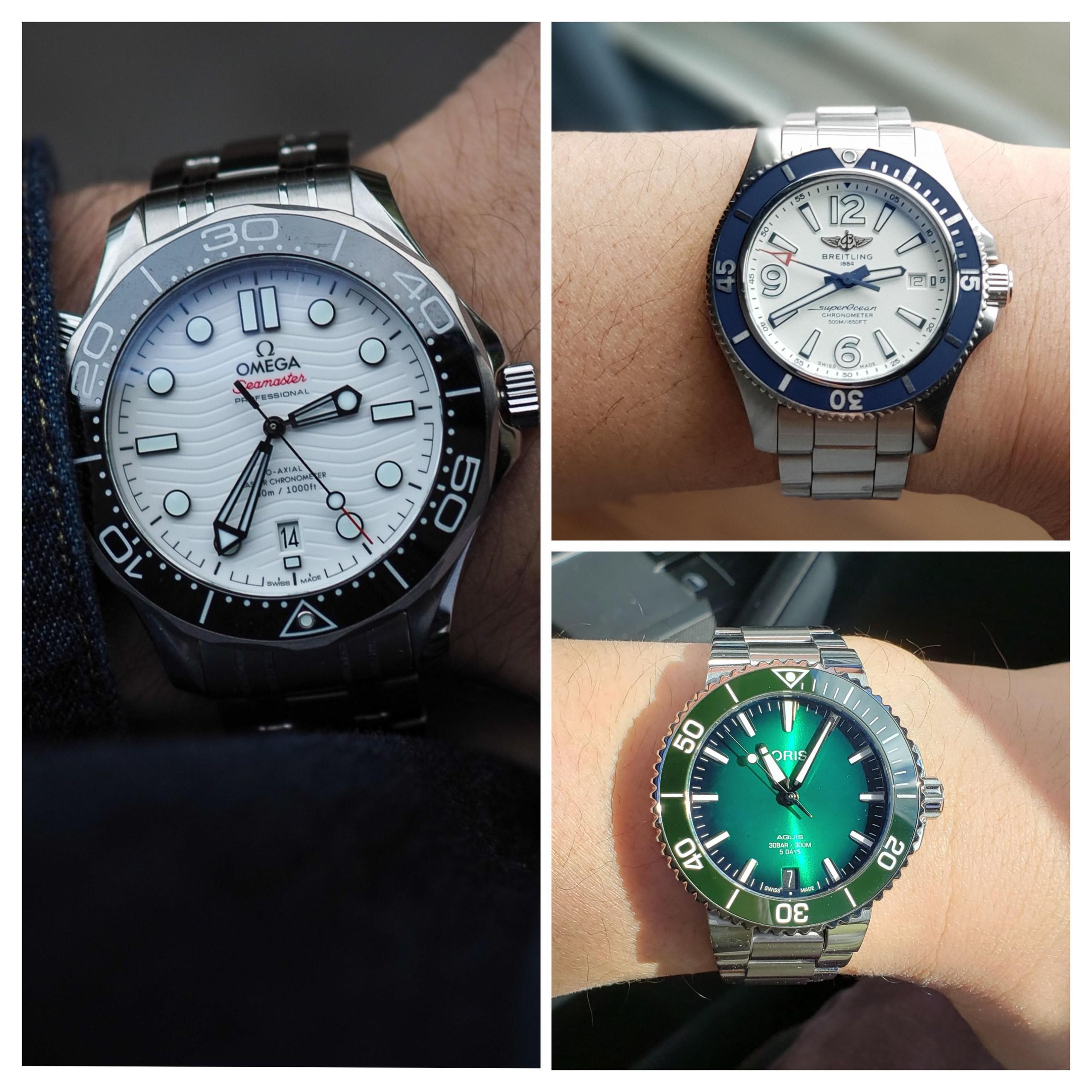 Would you trade the Oris Aquis calibre 400 and the Breitling Superocean ...