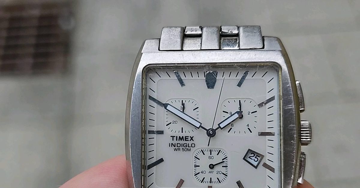 Timex Indiglo monaco chronograph WR 50M T22202 | WatchCrunch